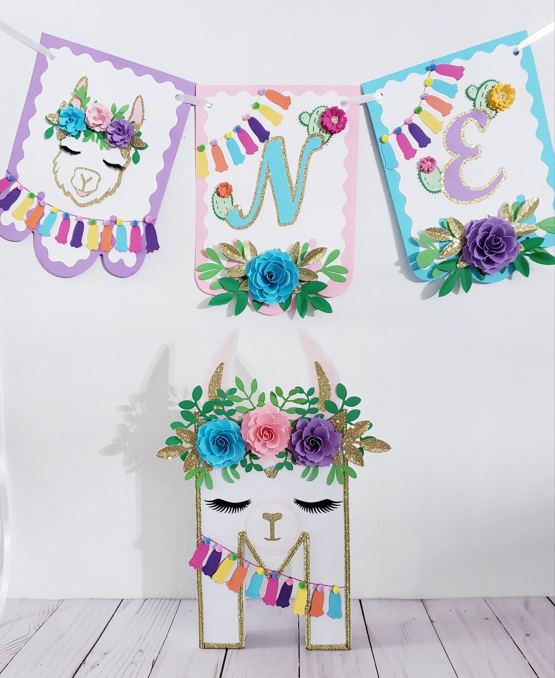 Llama Letters, Nursery Llama Decor, Baby Shower, Llama Theme Party ...