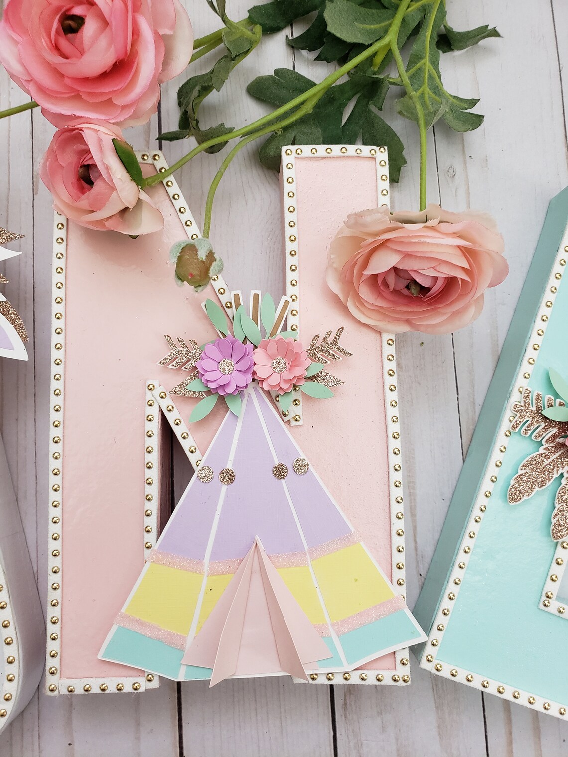 Boho ONE Letters Wild One Party Decorations Cake Smash Photo | Etsy