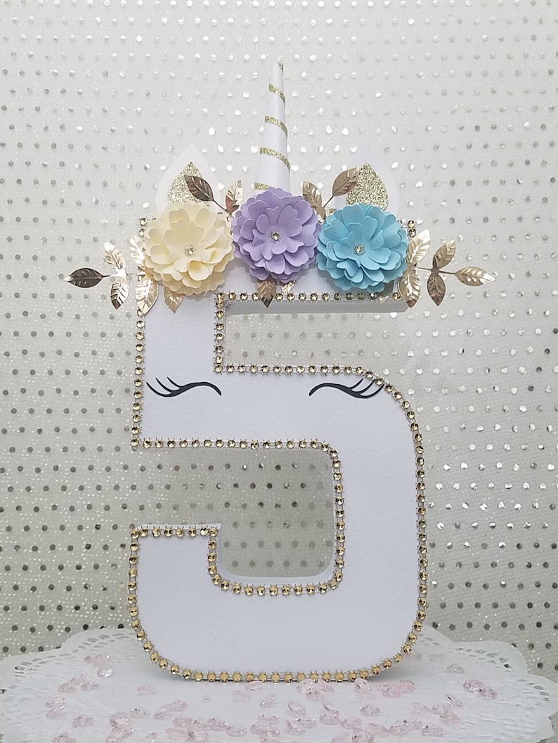 Unicorn Numbers Unicorn Birthday Party Bedroom Decor - Etsy