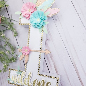Freestanding Boho Number, Wild One Party Decor, Boho Tribal Birthday - Etsy