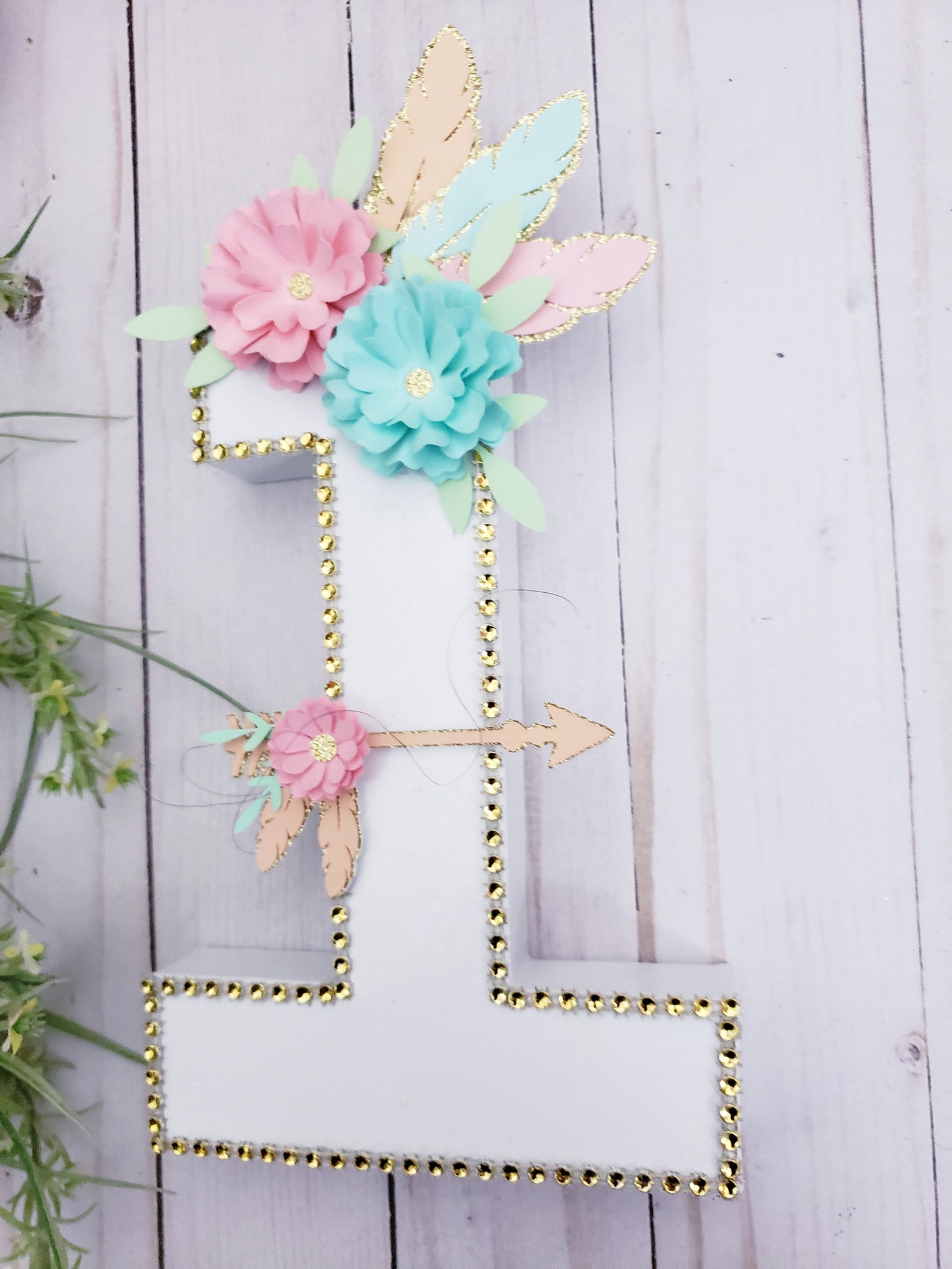 Freestanding Boho Number, Wild One Party Decor, Boho Tribal Birthday - Etsy
