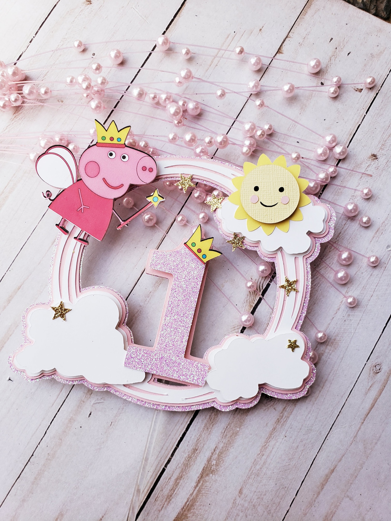 Peppa Pig Cake Topper - Etsy