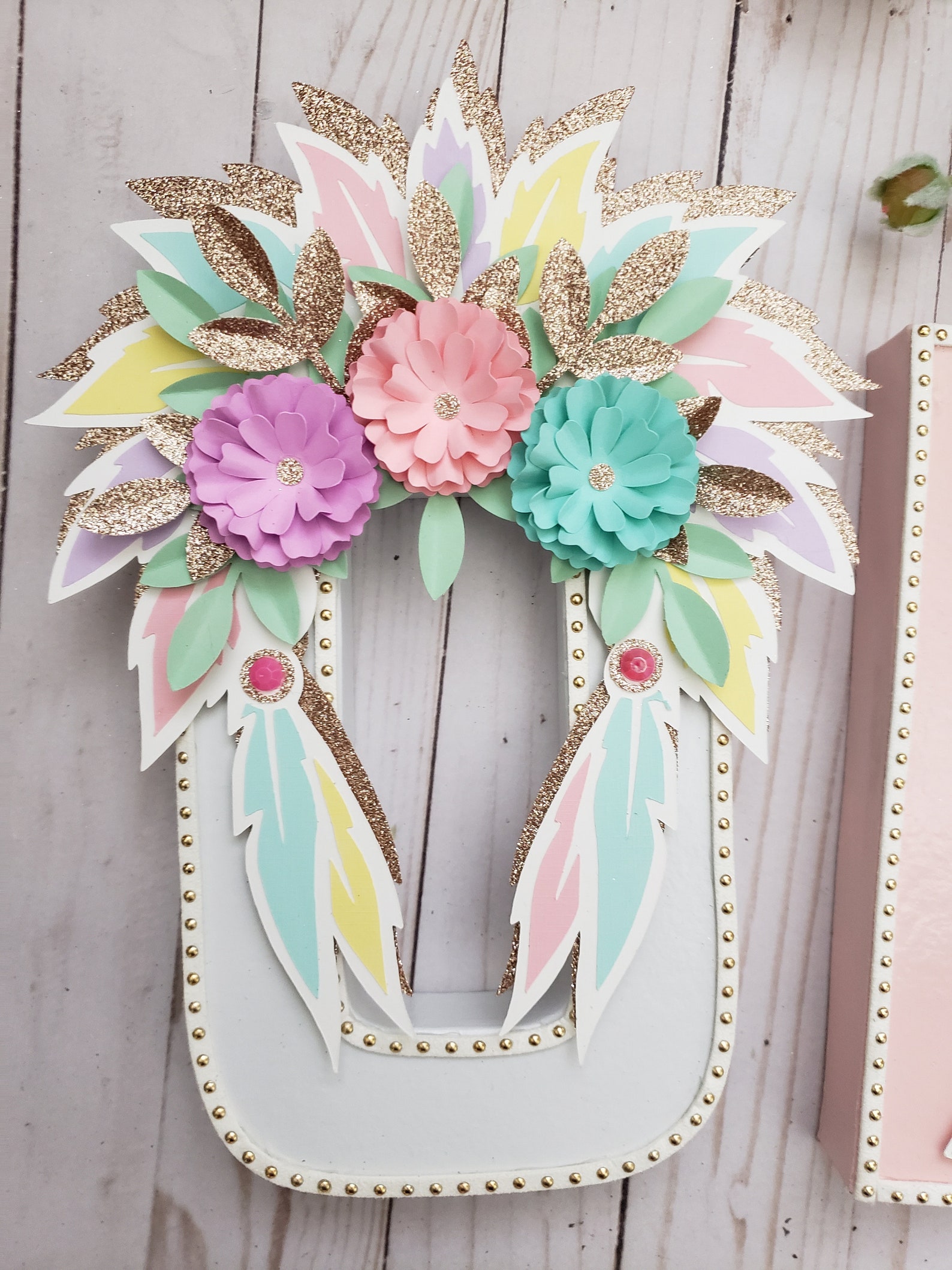 Boho ONE Letters Wild One Party Decorations Cake Smash Photo | Etsy