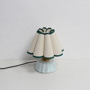 Duzy Handmade Oatmeal Color Fabric Decoration Creative Table Lamp-5 ...