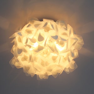 White Water Drop Flush Mount Ceiling Lamp: Modern Lighting (ø50cm) - Etsy