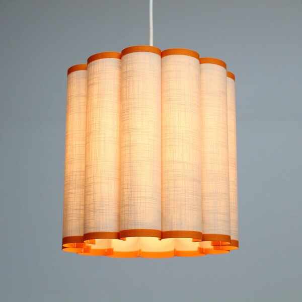 Pink Pendant Lamp, Baby Nursery Room Light, Paper Lamp, Hanging Light ...