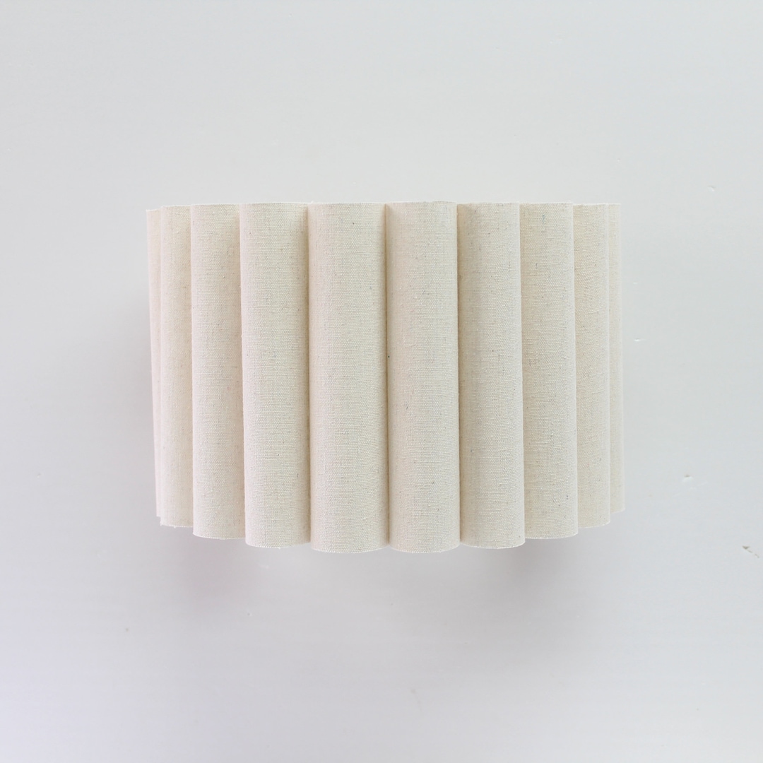 Handmade Burlap Scallop Wall Lamp - Modern Light Fixture-5# - Etsy