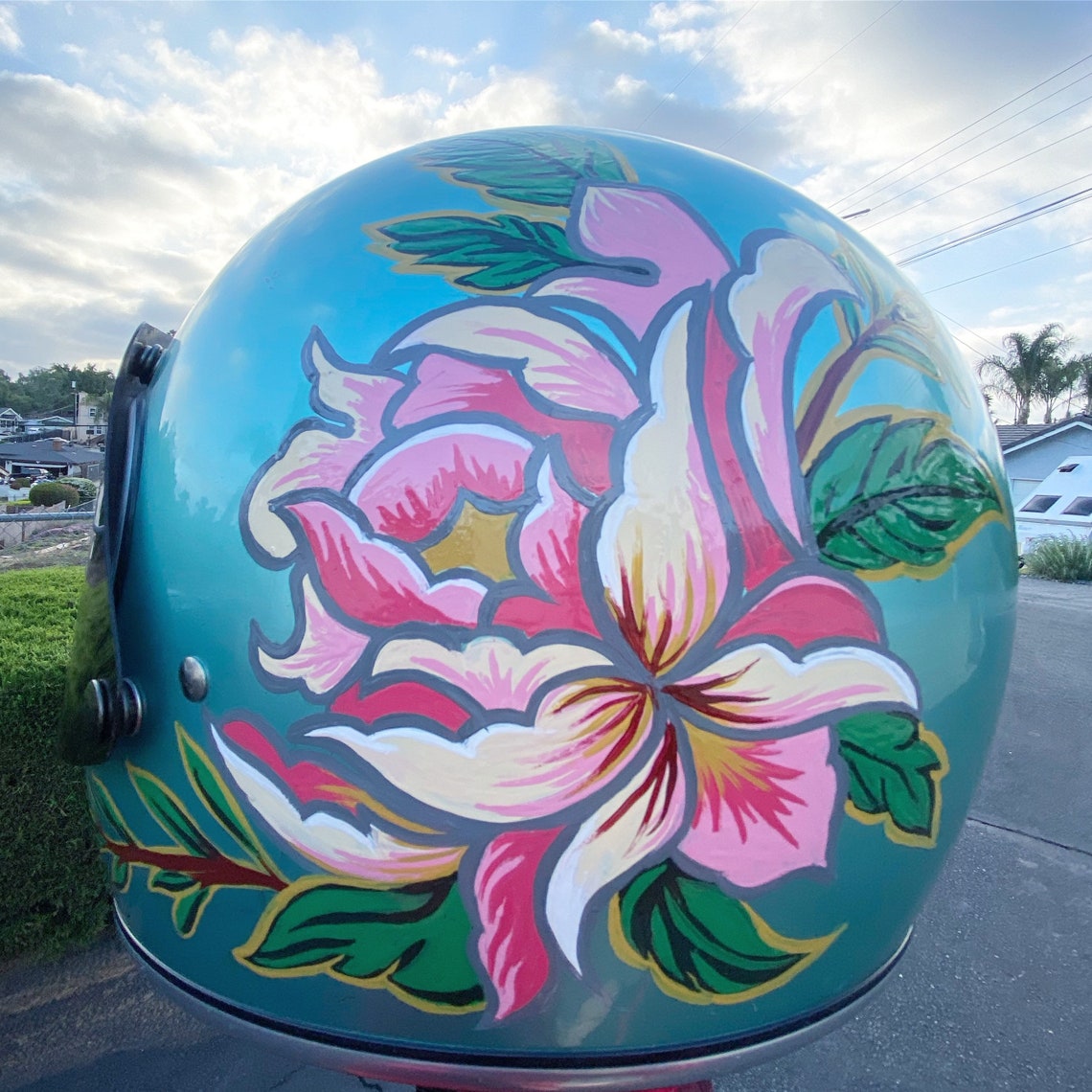 Custom Painted Motorcycle Helmet - Etsy