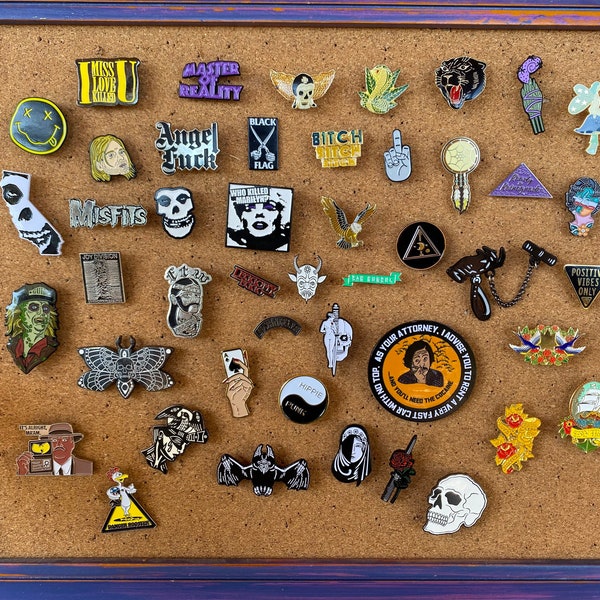 Vintage Enamel Pins - Etsy