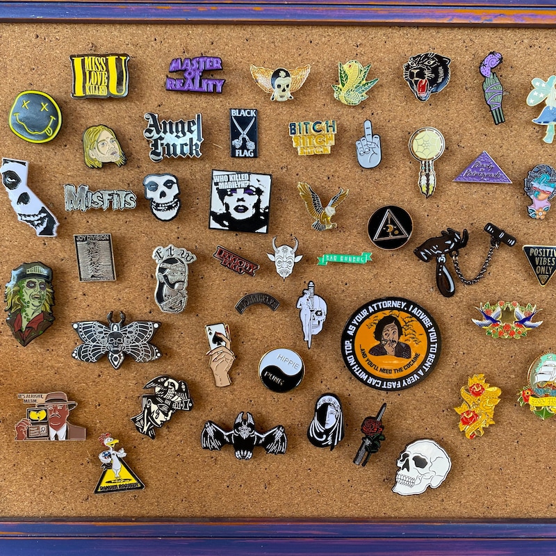 Vintage Enamel Pins - Etsy