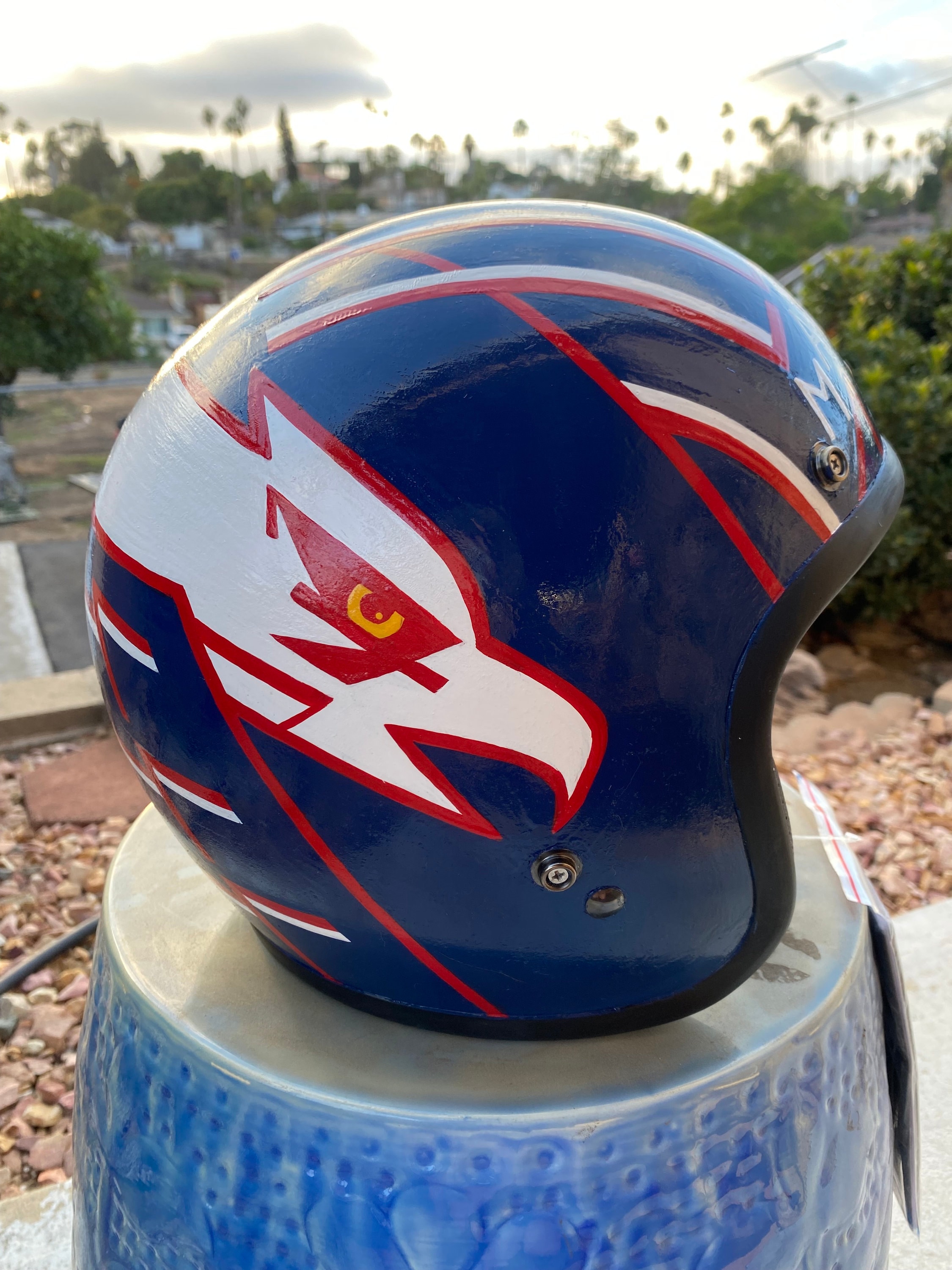 Custom Painted Motorcycle Helmet - Etsy