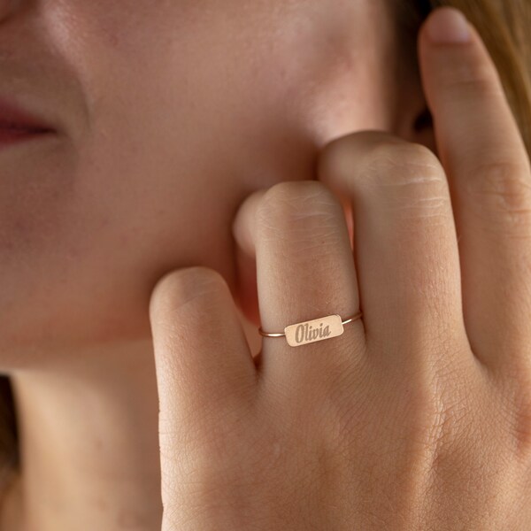 Rose Gold Stacking Rings Names - Etsy