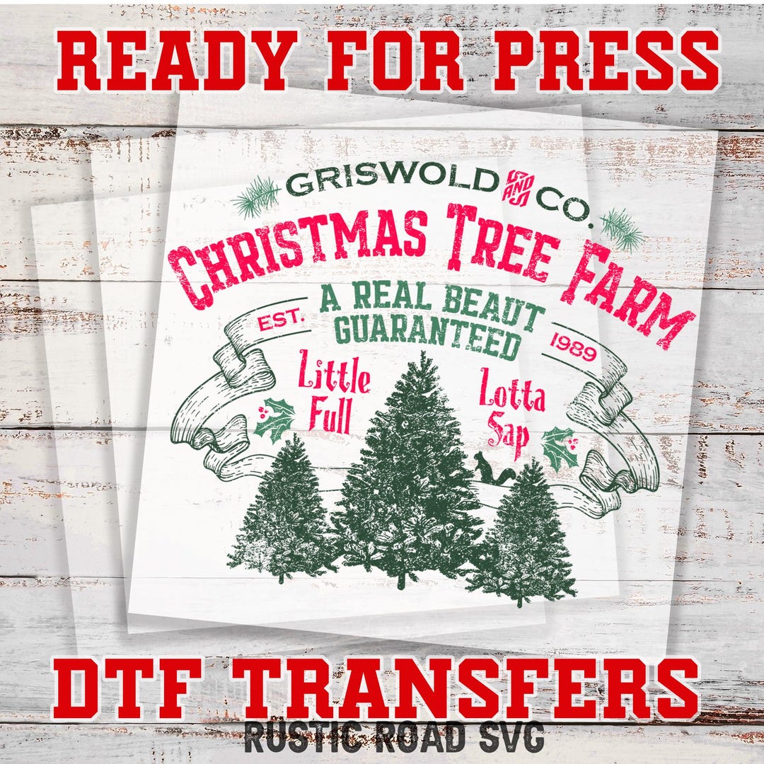 Christmas Tree Farm DTF, Christmas DTF, Christmas Iron on Transfer ...