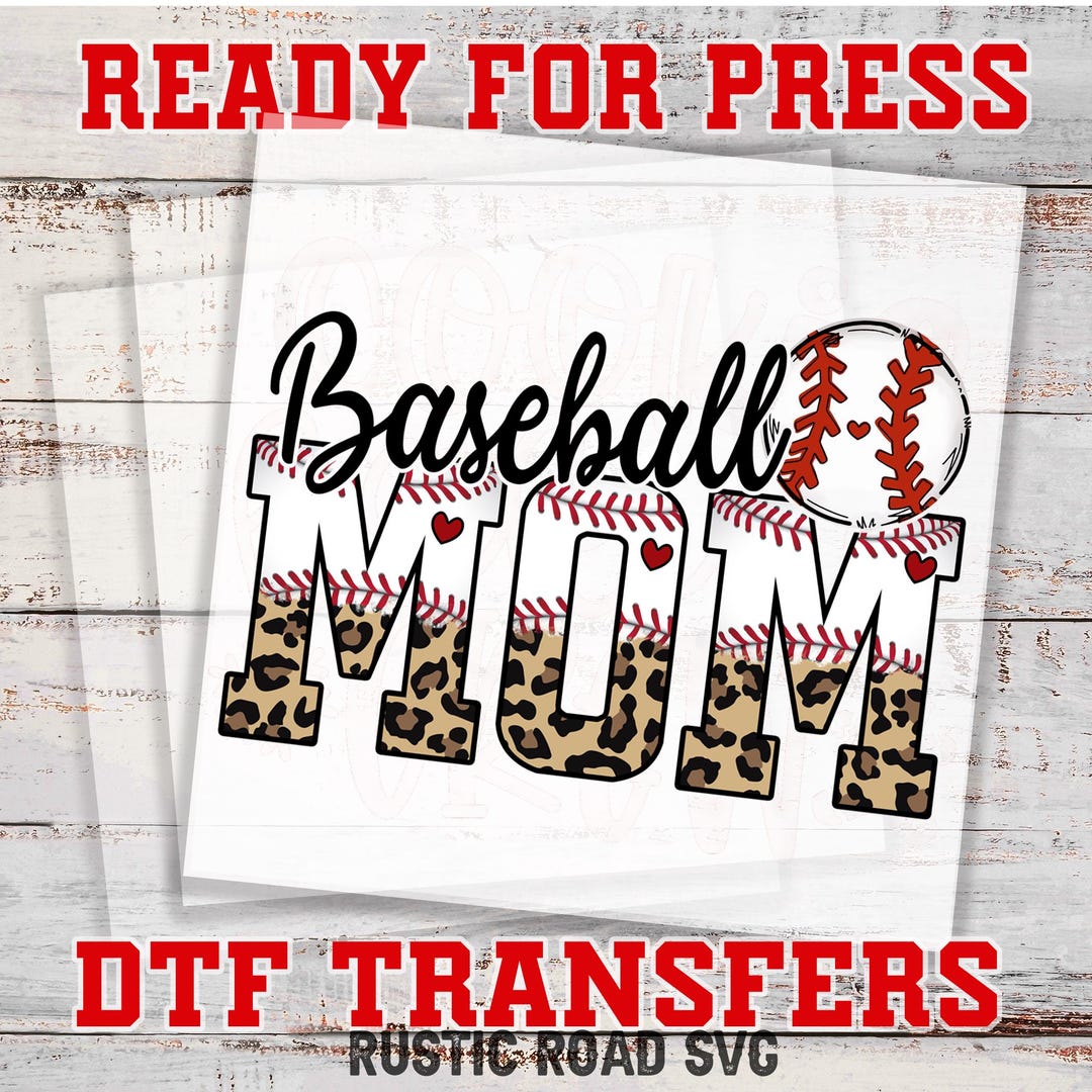 Baseball DTF Transfers, Baseball Mom Transfer, DTF Iron on Transfer ...