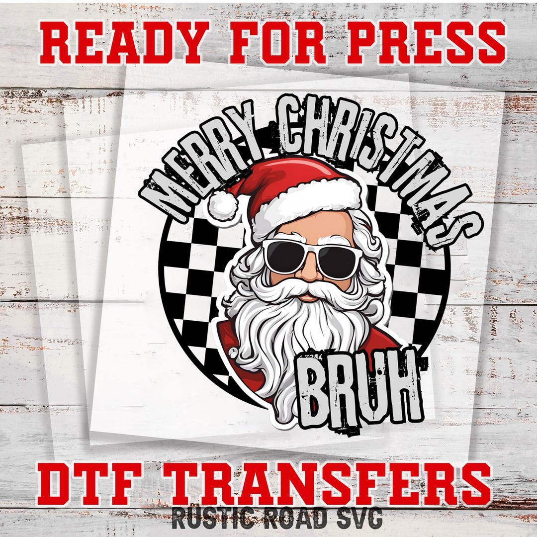 Christmas DTF, Merry Christmas Bruh DTF, Boy Santa Shirt Transfer, Warm ...