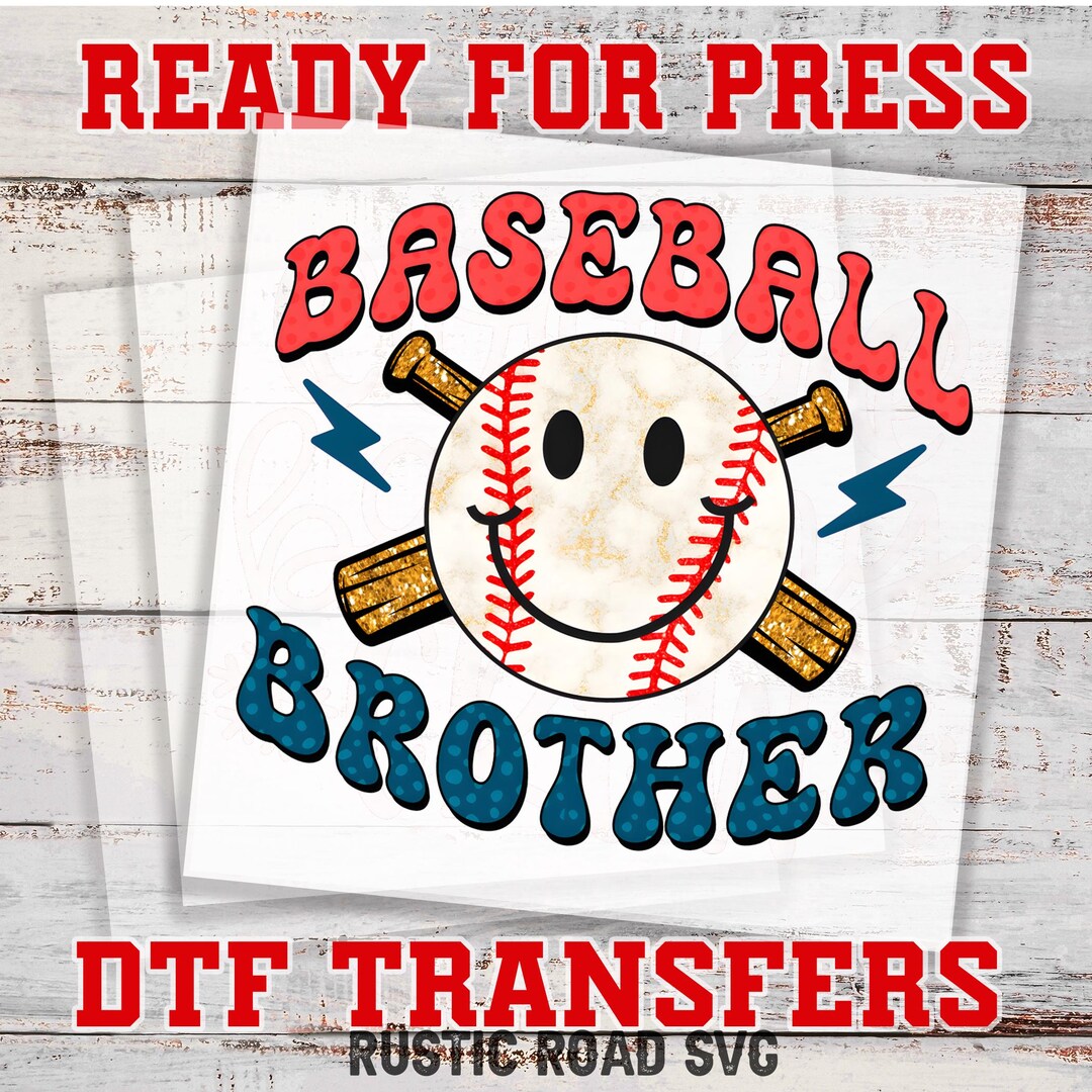 Baseball DTF Transfer, Baseball Brother Shirt Iron On, DTF Iron on ...