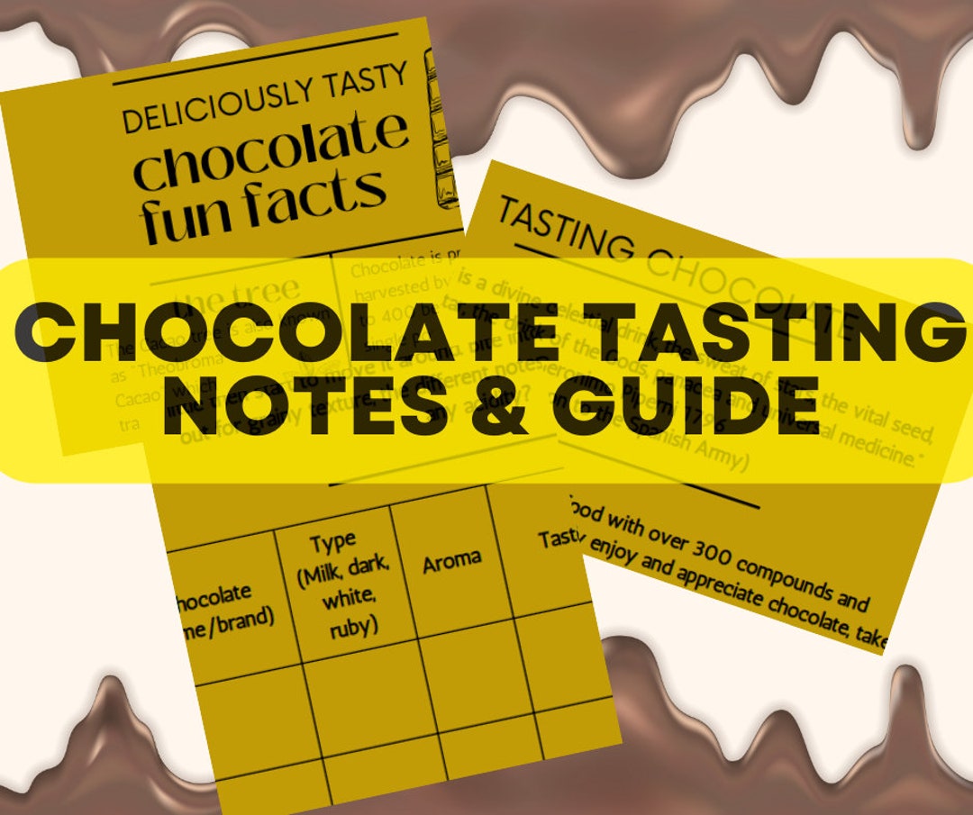 Chocolate Tasting Notes & Guide - Downloadable, Printable Pdf - Etsy