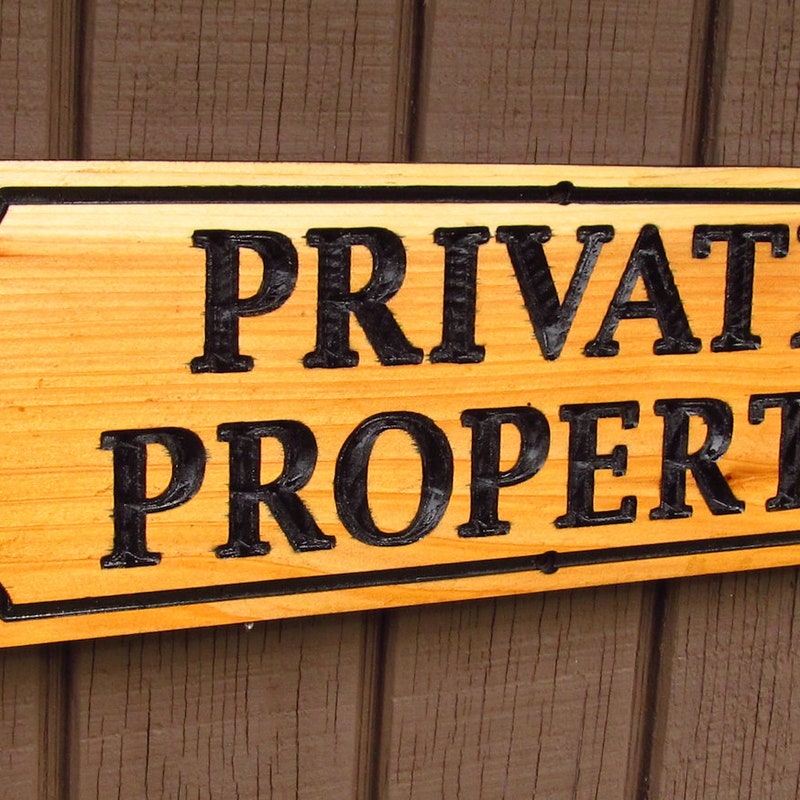 Private Property Sign - Etsy