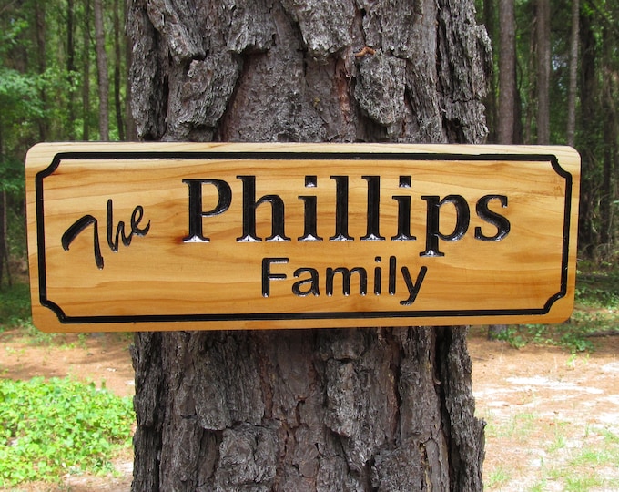 Routed Cedar Signs, Large Lettering, Custom, Personalized, Carved Camp ...