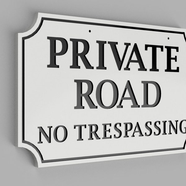 Private Road Sign - Etsy