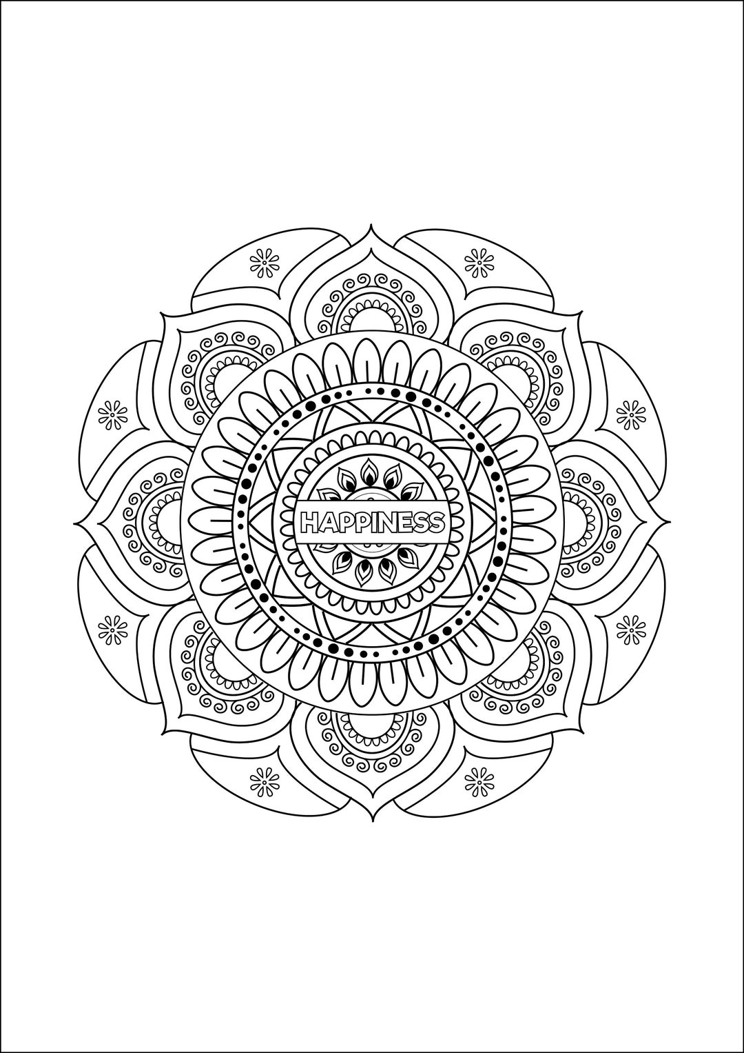 Personalized Mandala Name for Download, Printable Coloring Page Choose ...