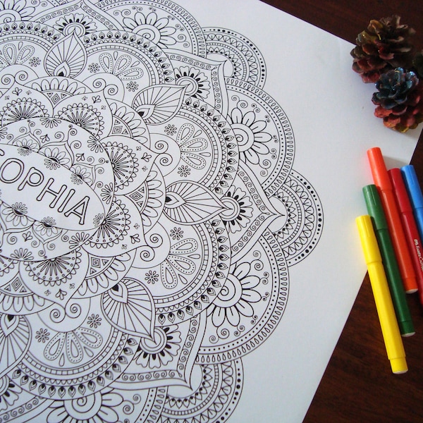 Colouring Poster - Etsy