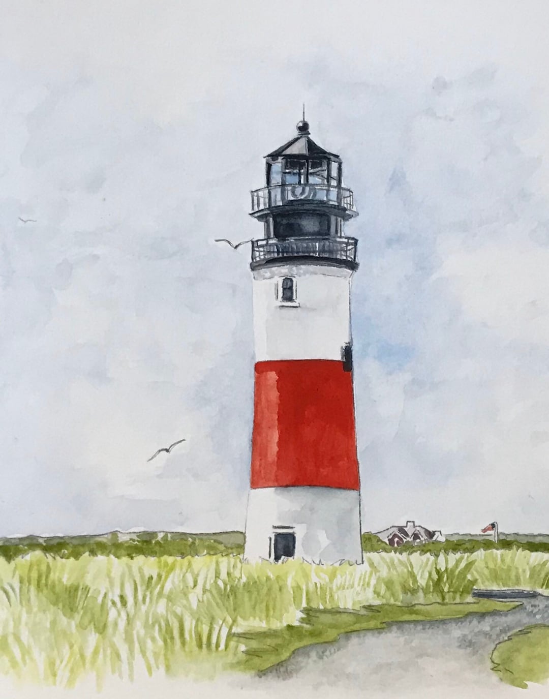 Nantucket Sankaty Head Lighthouse Giclee Print - Etsy