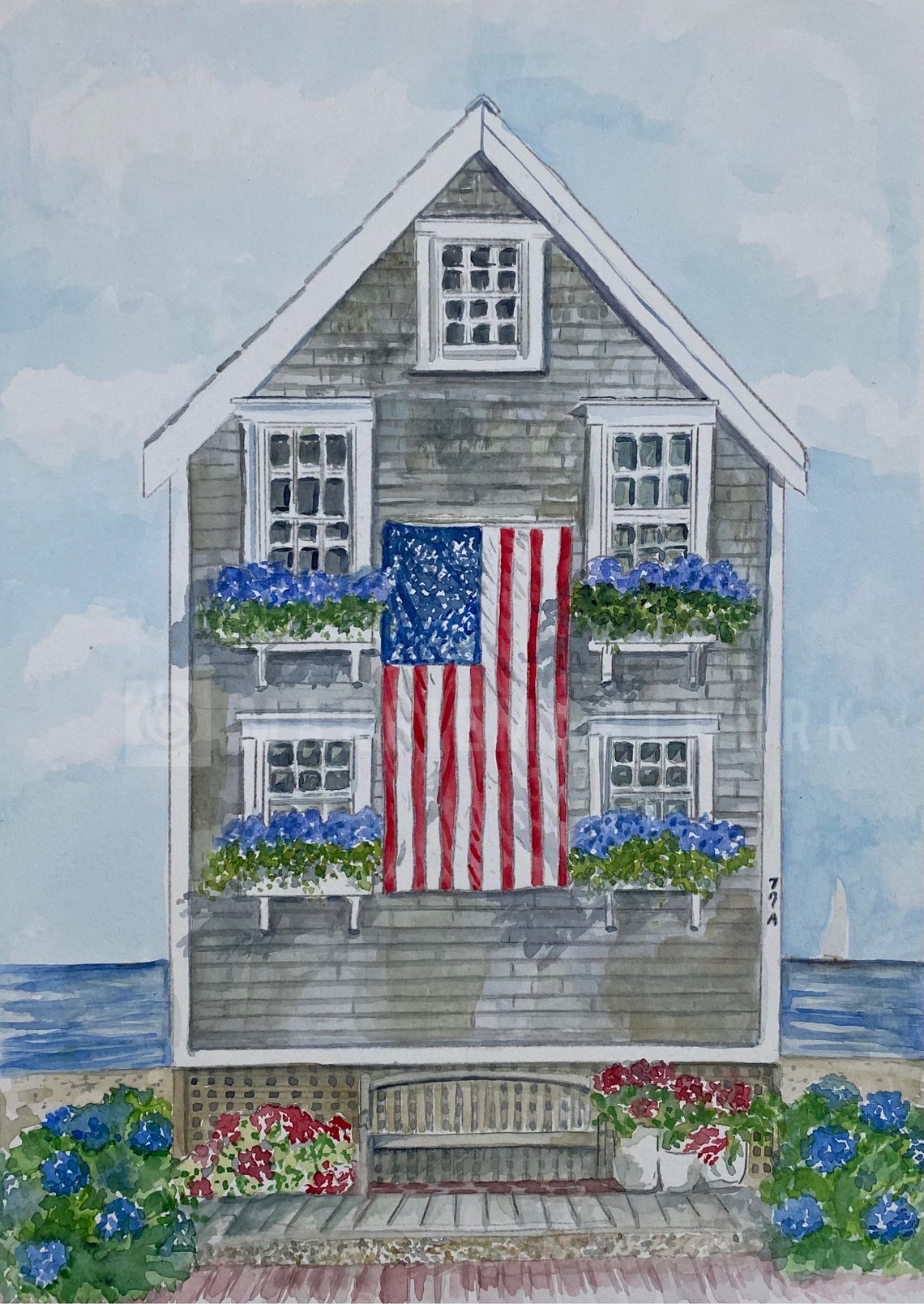 Provincetown Ma,cape Cod, American Flag , Most Photograph House , Great ...