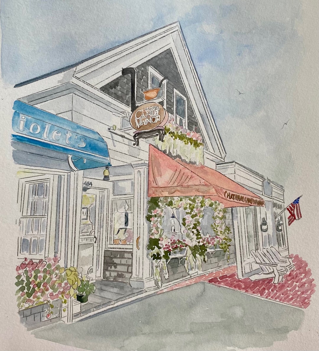 Chatham Candy Manor/ Cape Cod Art/cape Cod Artist/ Candy Store /cape ...