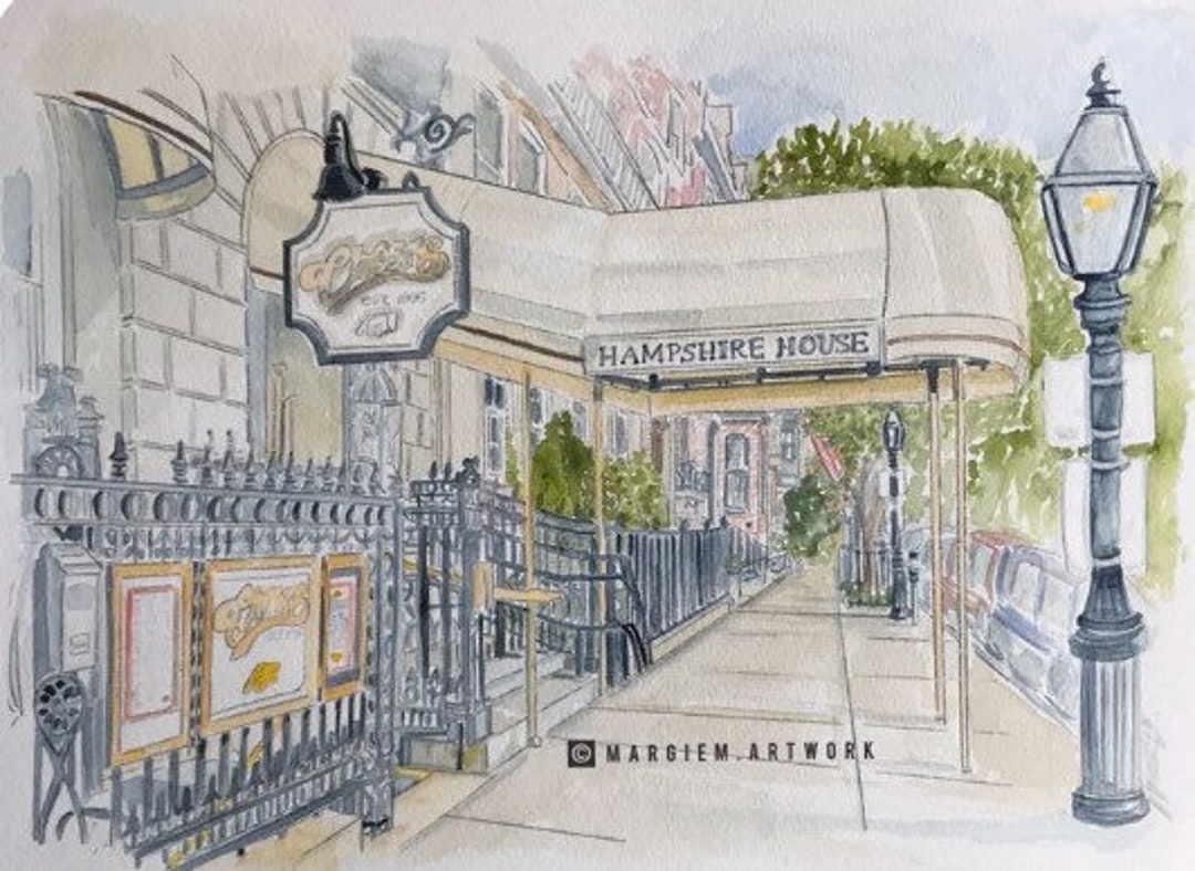 Boston/cheers Bar/hampshire House/gift/wedding/wall Art/print/dorm Art ...