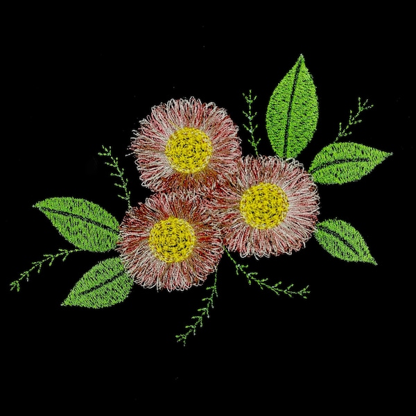 Fringe Flowers Machine Embroidery Designs - Etsy