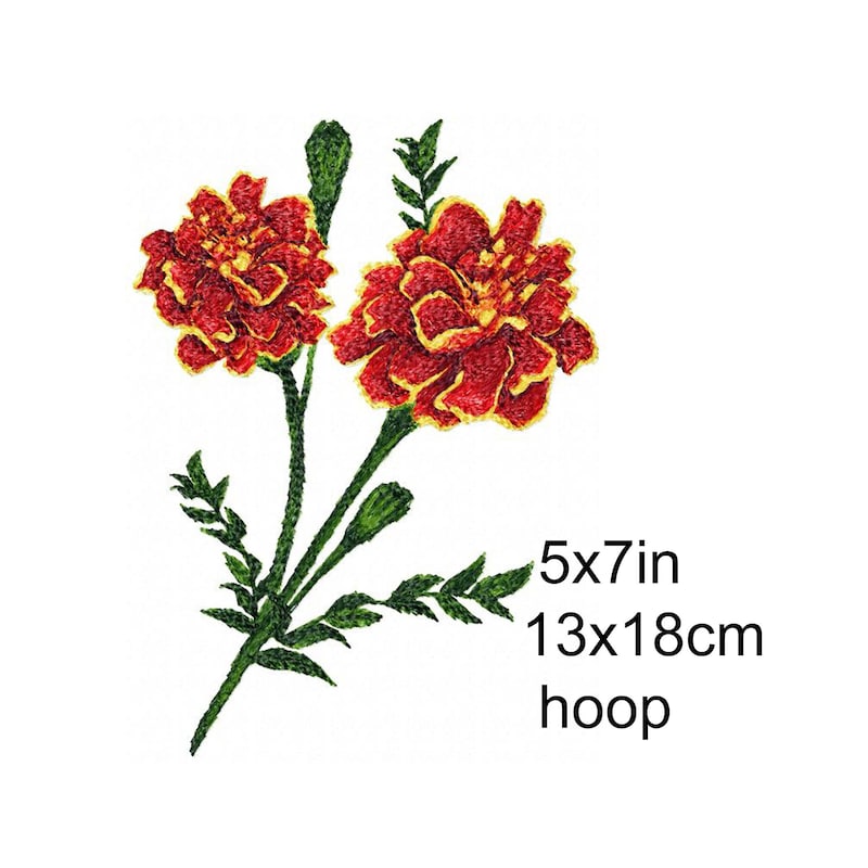 Marigold Embroidery Pes - Etsy
