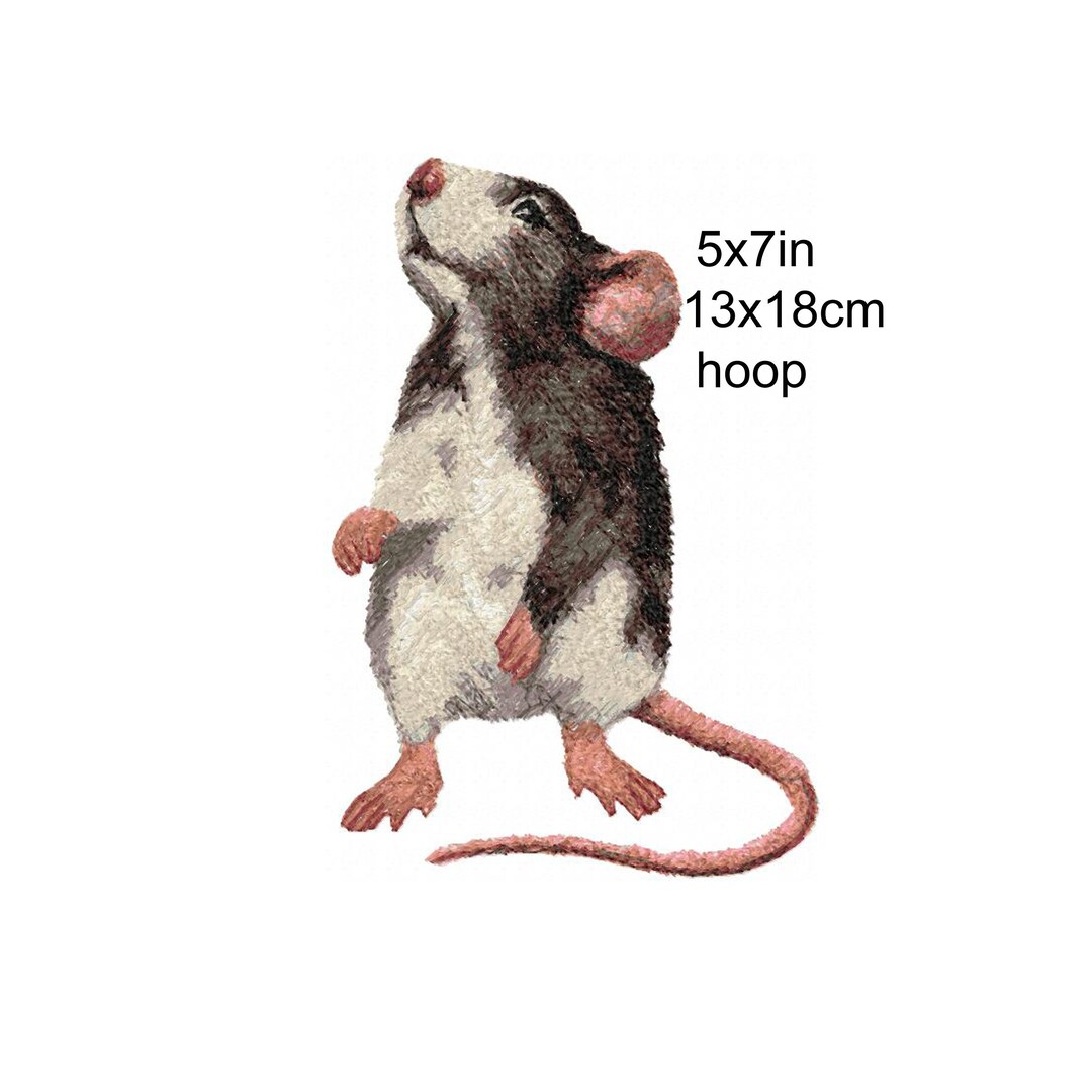 Photostitch Rat Embroidery Design (digital Download) - Etsy