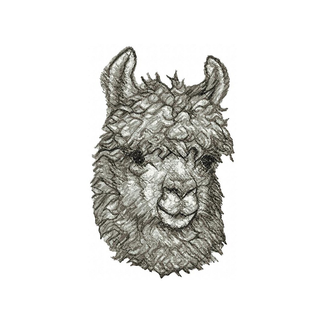 Alpaca Machine Embroidery Design Machine Embroidery Design Digital ...