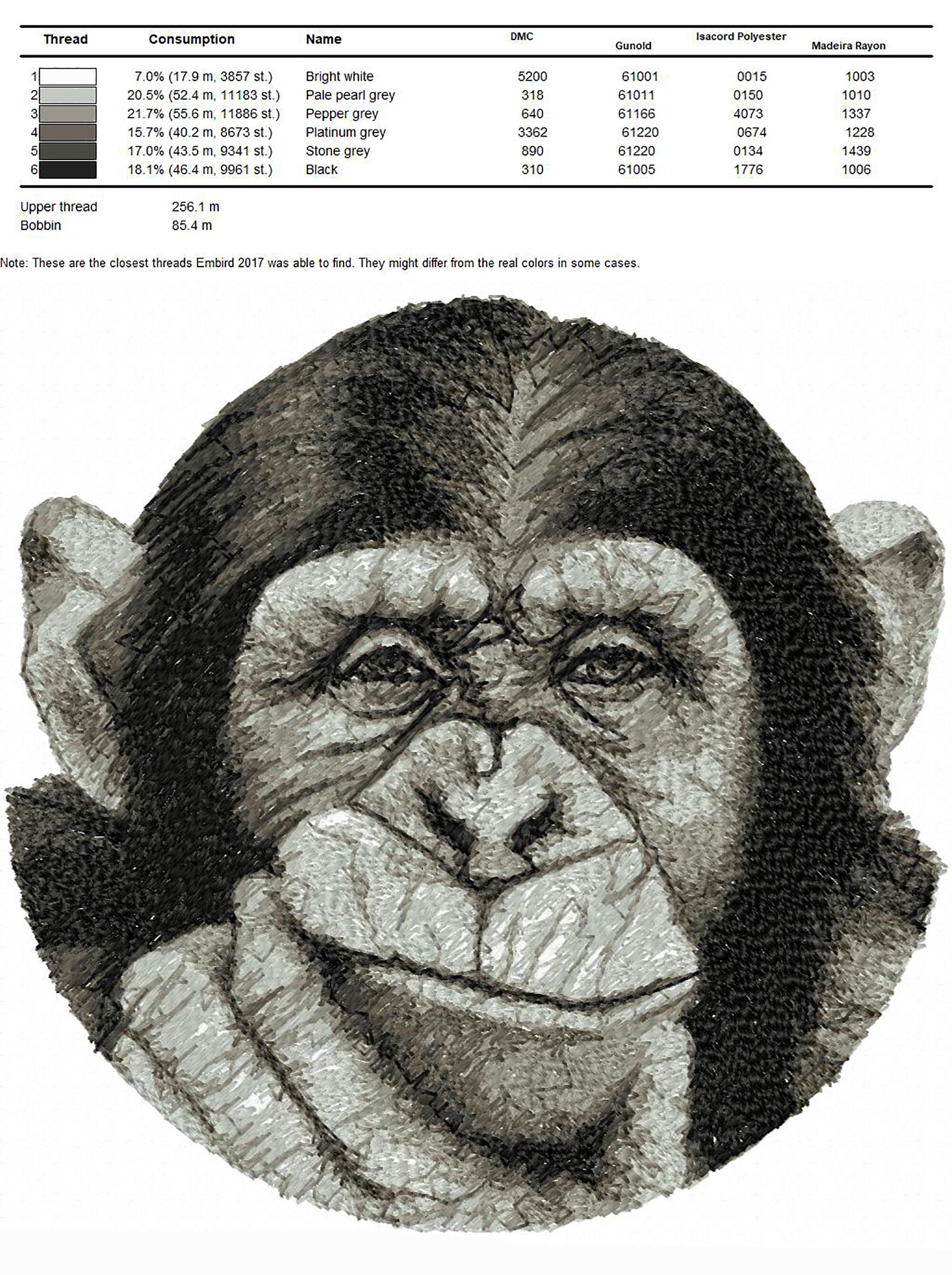 Machine Embroidery Design Monkey Digital Designs - Etsy