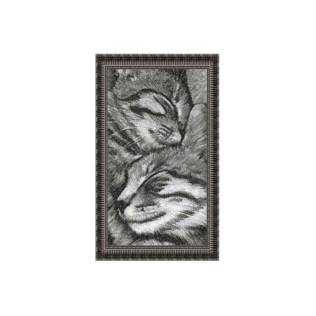 Machine Embroidery Design Cats Embroidery Embroidery Decor - Etsy