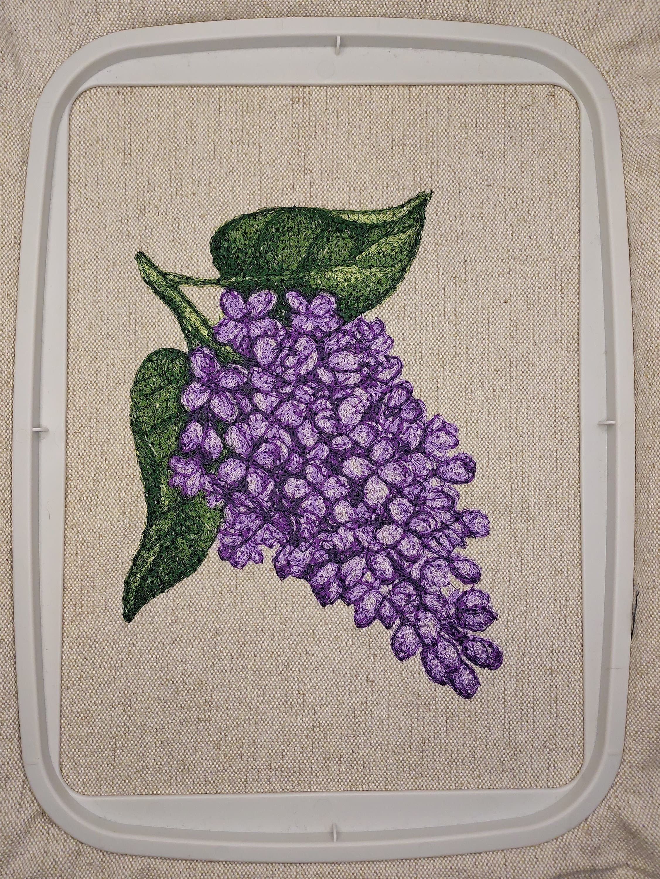 Lilac Embroidery Flower Embroidery Photostitch Lilac Machine Embroidery ...