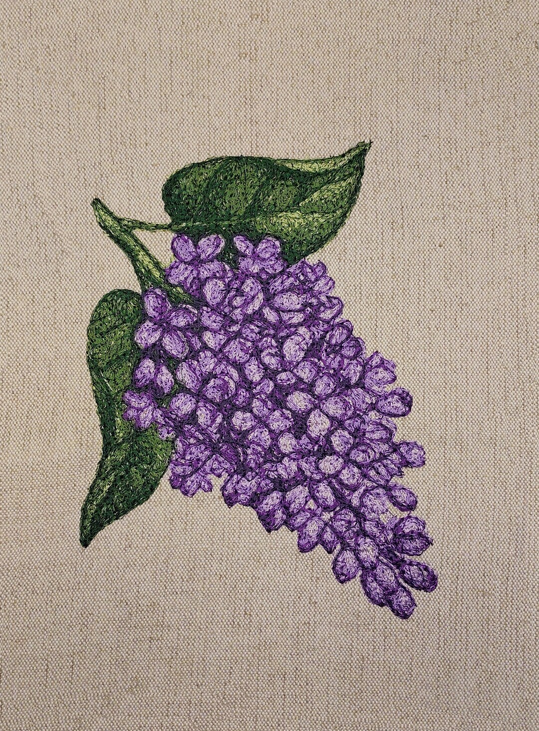 Lilac Embroidery Flower Embroidery Photostitch Lilac Machine Embroidery