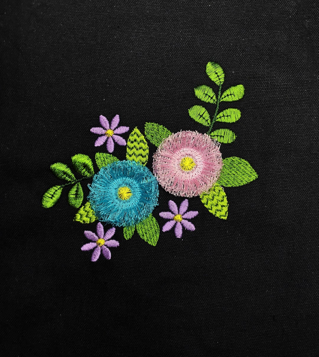 Fringe Flowers Machine Embroidery Design (digital Design) - Etsy