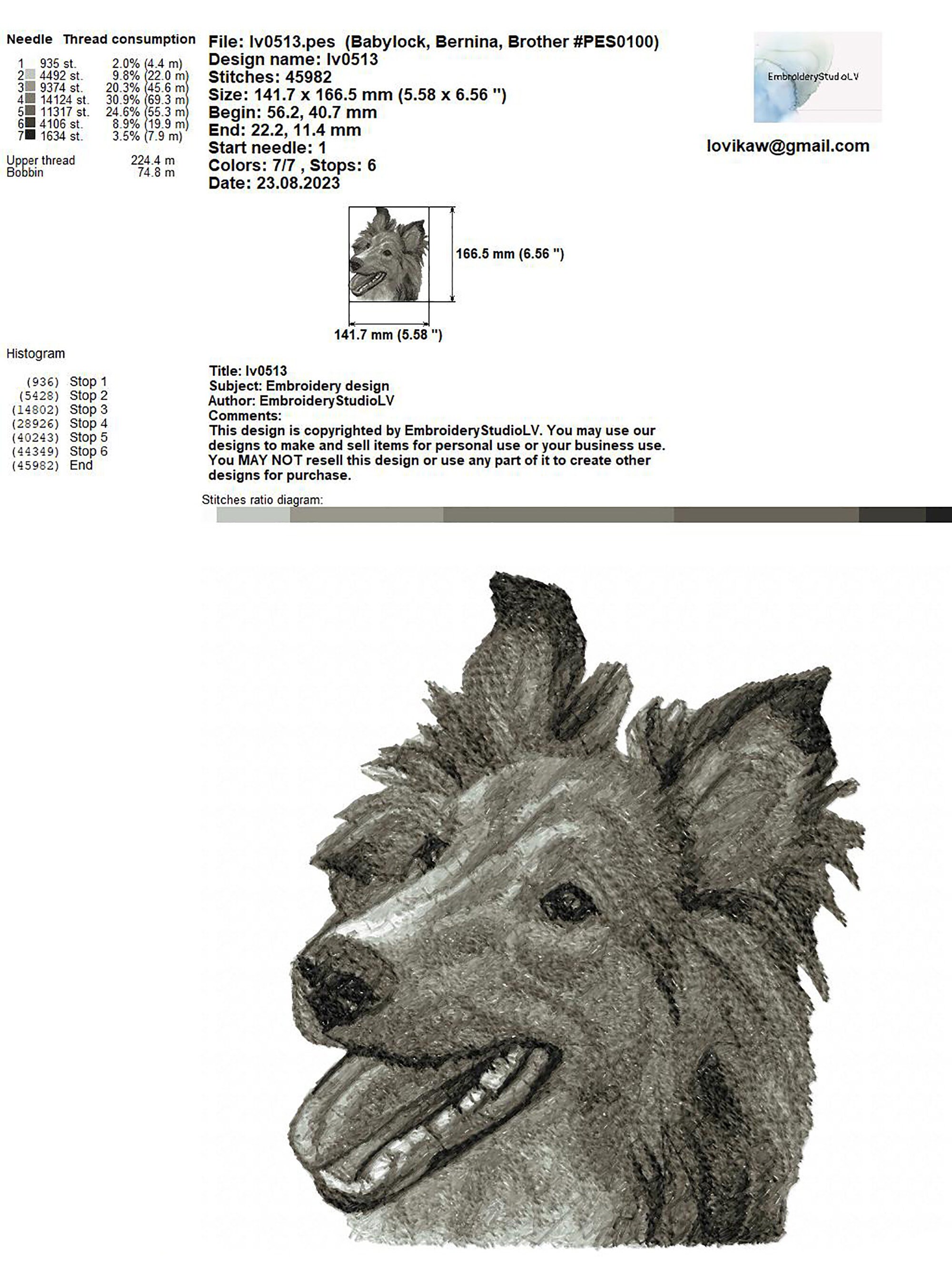 Dog Embroidery Design Machine Embroidery Design Collie Dog Digital ...