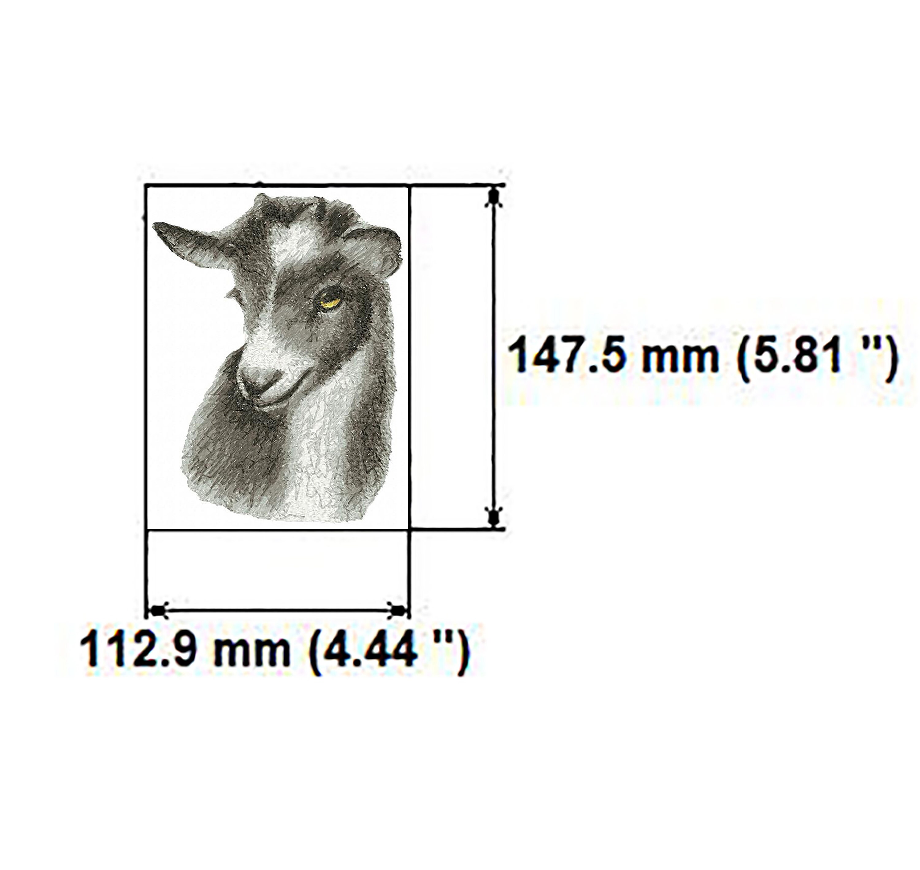 Goat Embroidery Goat Machine Embroidery Goat Embroidery Design Digital ...