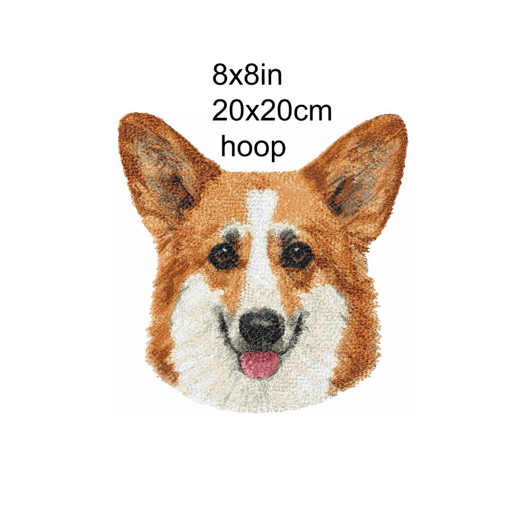 Dog Embroidery Design Corgi Machine Embroidery Design Machine ...