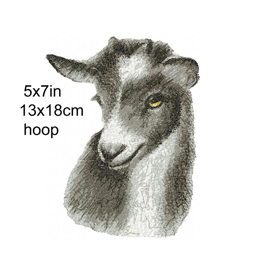 Goat Embroidery Goat Machine Embroidery Goat Embroidery Design Digital ...