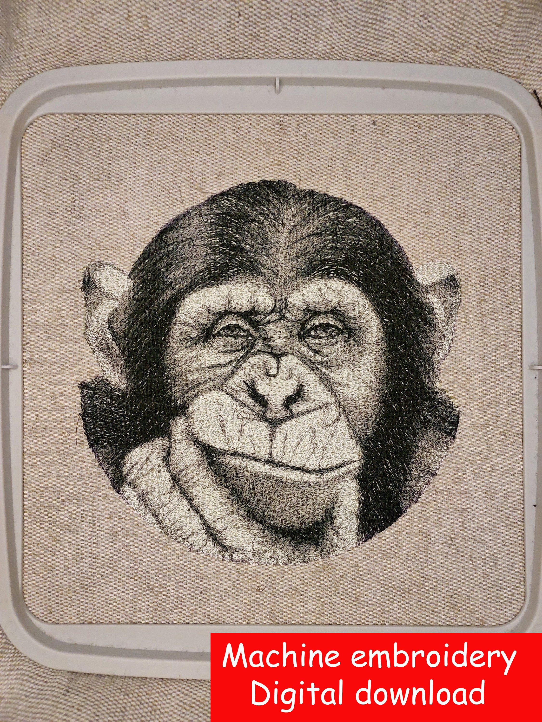Machine Embroidery Design Monkey Digital Designs - Etsy