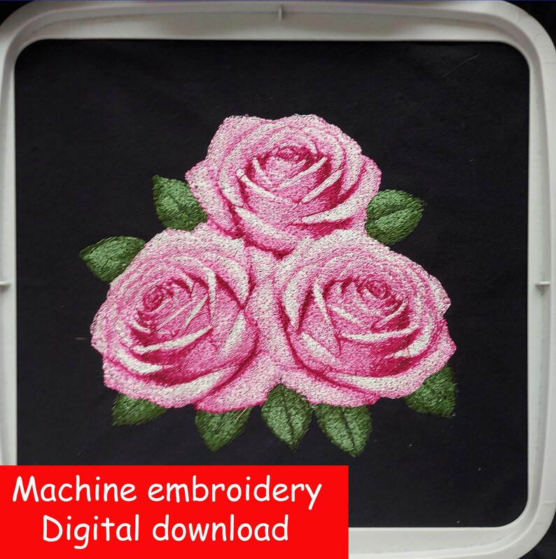 Photostitch Roses Machine Embroidery Design (digital Download) - Etsy