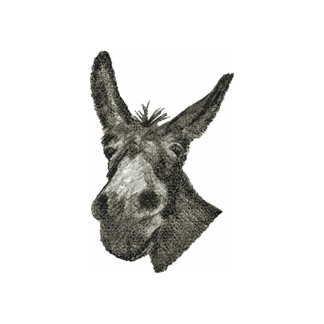 Donkey Embroidery Design Machine Embroidery Design Animal Embroidery ...