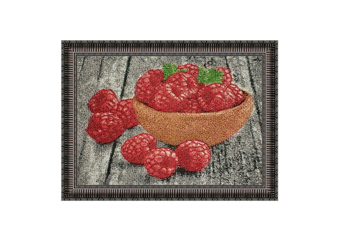 Photostitch Raspberry Machine Embroidery Design Raspberry Digital ...