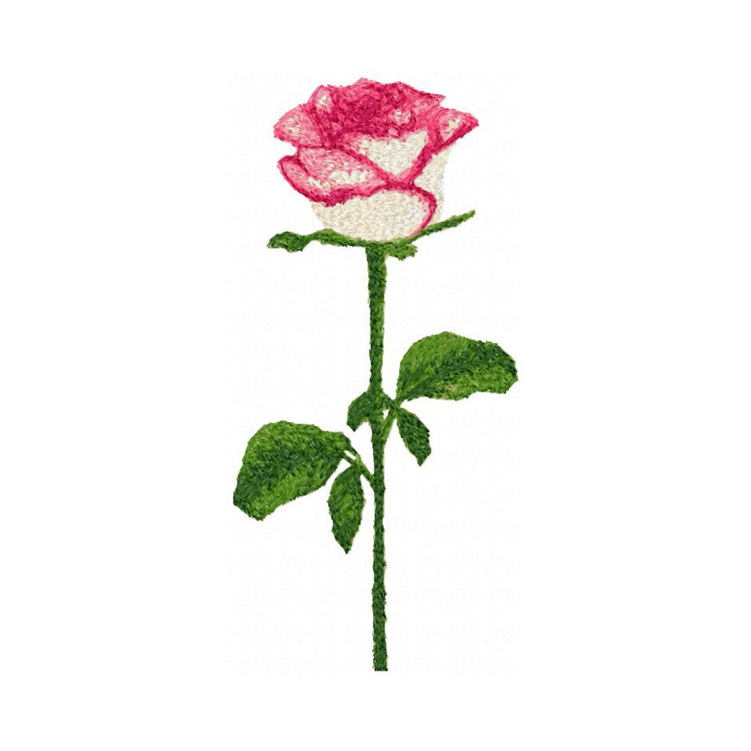 Rose Embroidery Design Flower Embroidery Photostitch Rose Machine ...