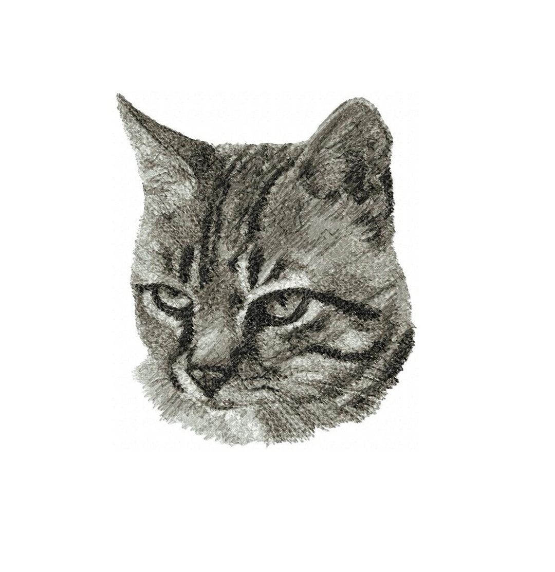 Realistic Cat Embroidery Design Cat Embroidery Photostitch Cat Machine ...