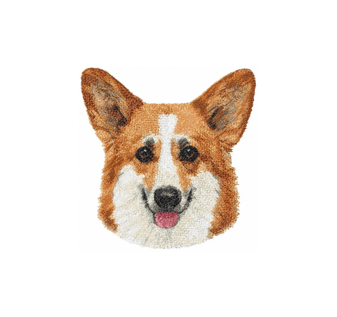 Dog Embroidery Design Corgi Machine Embroidery Design Machine ...